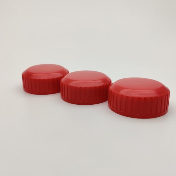 Quality Red Ribbed Closure 32mm Double Wall Cap With Screw Lock for sale