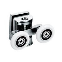Quality Acr Bathroom Sliding Door Rollers 5mm Hole Shower Cubicle Runners for sale