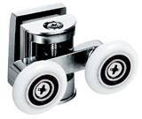 Quality Acr Bathroom Sliding Door Rollers 5mm Hole Shower Cubicle Runners for sale