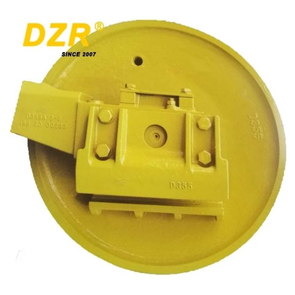 Quality Bulldozer D355-3-5 KM837 Front Idler with 40Mn2 Material Casting/Forging for sale