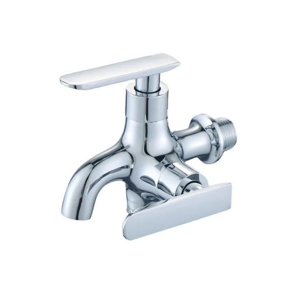 Quality Modern Double Outlet Down Kitchen Mixer Sink Faucets ForWashing Machine Basin for sale