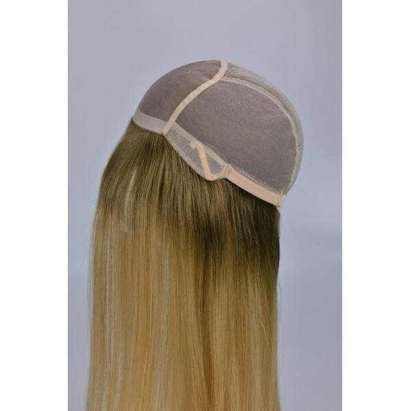 Quality Medium Brown Lace Ladies Wigs Natural Hairline Real Hair Pieces for sale
