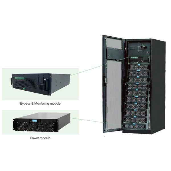Quality 20-200kVA Modular UPS with N+X Redundancy and Hot-Swappable Online Uninterruptib for sale