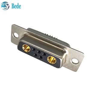 Quality High Current Planning D-Sub Connector DB 7W2 Female Connector with Solder Cup for sale