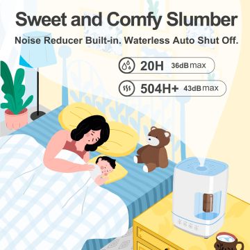 Quality Top Fill Ultrasonic 1.3L Large Capacity Aroma Diffuser For Humidification And for sale