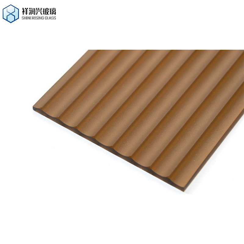 Factory Decorative Brown Patterned Glass Shinerising 3mm 5mm 1830*2440new Technology New Features Belgian Style Glass