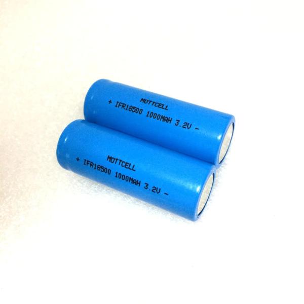 Quality IFR18500 1000mAh 3.2V battery cell for sale