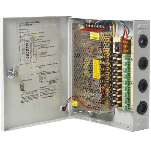 Quality 12V Output CCTV Power Supply 120W 18CH for Over-voltage Protection and CCTV Camera for sale