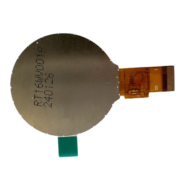 Quality Transmissive Circular TFT Display Round LCD Screen 1.6 Inch 360cd/M2 for sale