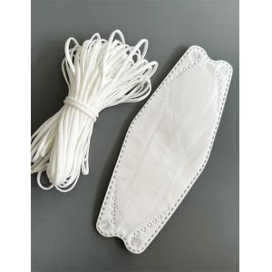 Quality Polyester Nylon White Elastic Ear Bands For Korean 3D Face Mask 3.5mm 4mm 5mm for sale