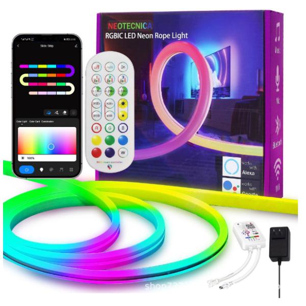 Quality Multi Colors Flexible Silicone LED Strip Multi Modes DC 12V 24V AC 220V for sale