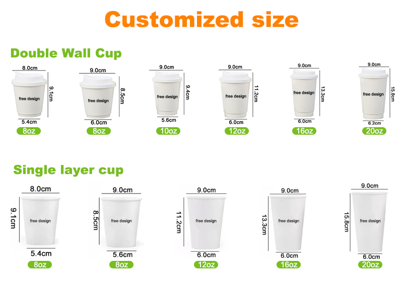 Paper cup with custom logo