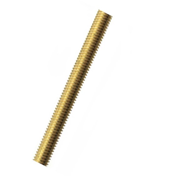 Quality DIN 975 Threaded Rod Brass M6 M18 M24 UNC/UNF Full Brass Threaded Bar for sale