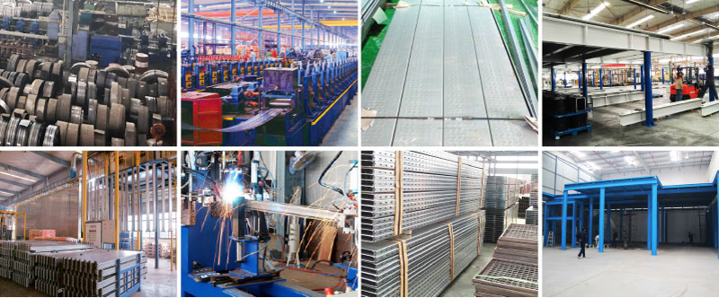 Steel Structure Garret Mezzanine Floor Platform  Heavy Duty Rack