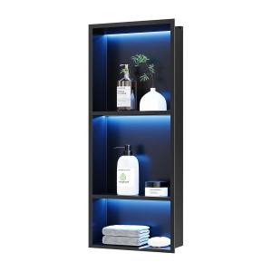 Quality 12x30 Inch Shower Wall Niche Waterproof Painting Finish With LED for sale