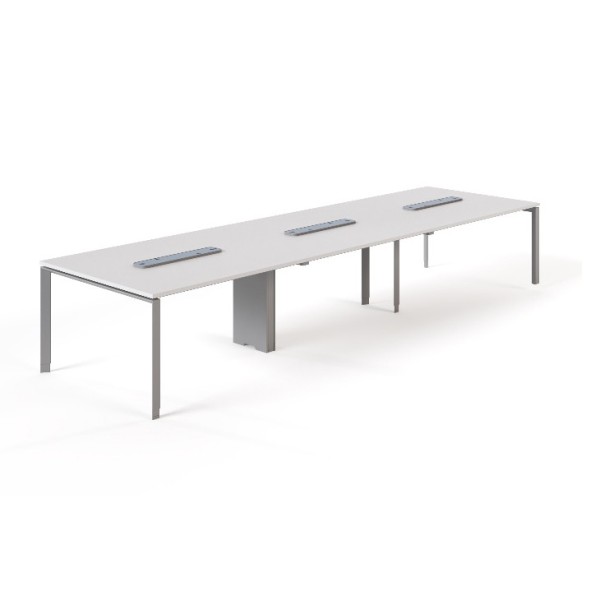 Quality MC3.0 E1 Melamine Board Conference Table Meeting Room Desk With Cable Management for sale