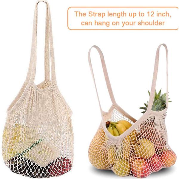 Quality ISO14001 Shopping Net Bag , SA8001 PMS Cotton Mesh Tote Bag 100% Organic for sale
