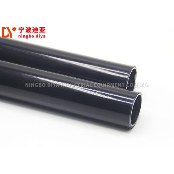 Quality ESD Black Anti Static Tubing , Plastic Coated Pipe Upright Frame Structure for sale