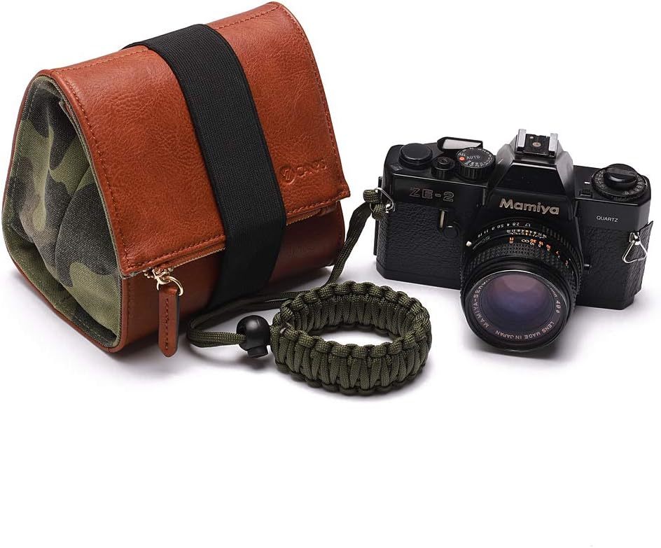 Quality CANPIS Mirrorless Camera Case, Leather Small Camera Bag Lens Pouch, Photography for sale