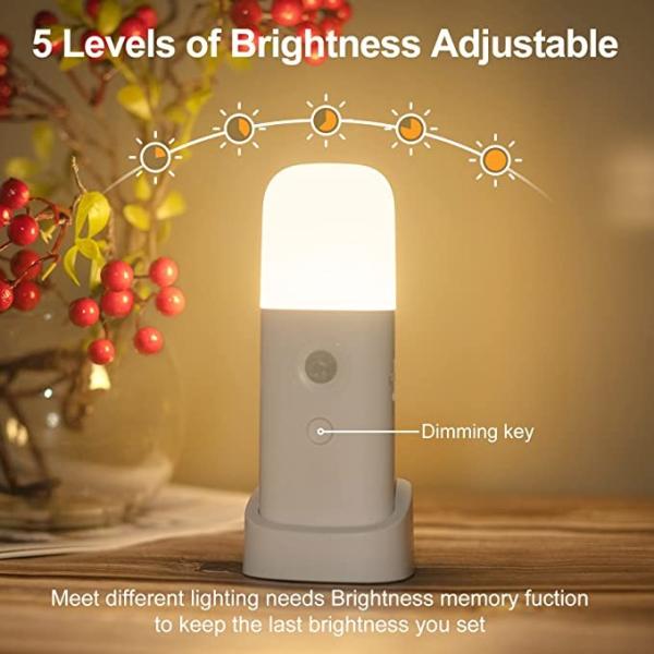 Quality 1.2W 5V Emergency Led Night Light Portable Rechargeable Night Lamp for sale