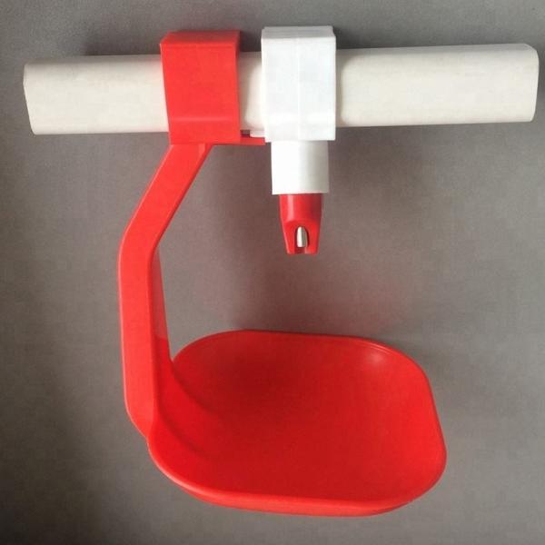 Quality Orange Poultry Drinking Line Plasson Poultry Nipple Drinkers for sale