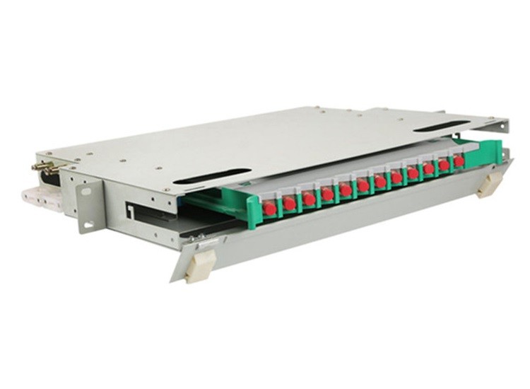 Quality 12 Core ODF Patch Panel FC 1U Rack Mount Box 19" Fiber Optic for sale