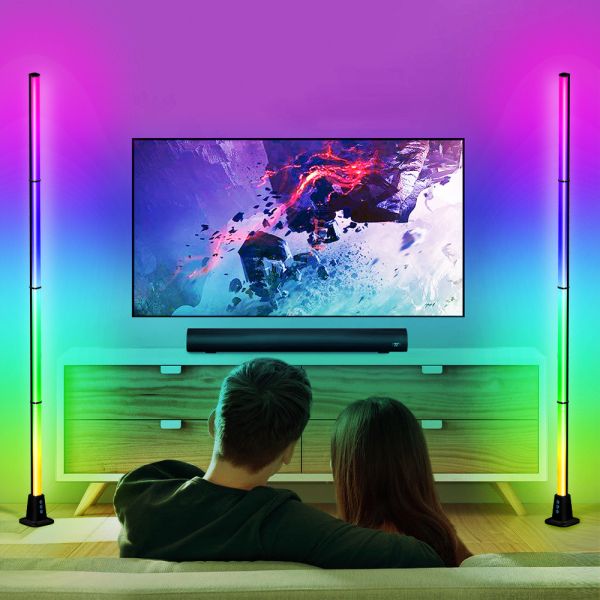 Quality Smart Corner RGB Lamp , LED Corner Floor Light WiFi 2.4G 1.5M Height for sale