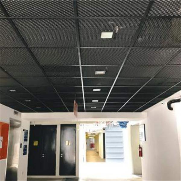 Quality Library 600*600 Aluminium Ceiling Panel Lay On Expanded Mesh Ceiling System for sale