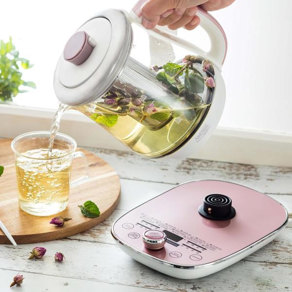 Quality 1.5L 1500W Glass Water Kettle Clear Tea Kettle With Infuser LED Base for sale