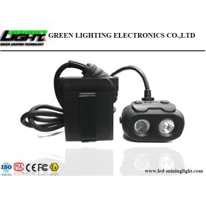 Quality 25000lux LED Mining Light Dual Beam Functional Cap Lamp Mountable Positioning for sale
