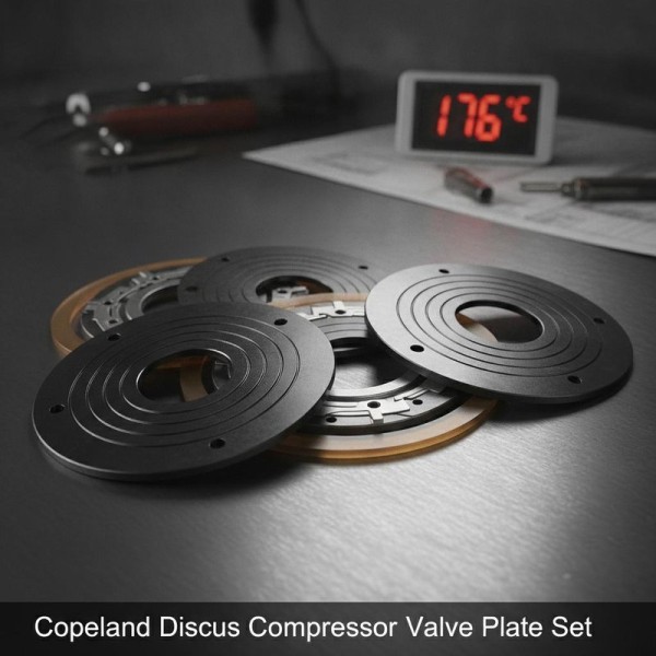 Quality Copeland Discus Compressor Valve Plate Set with Hardened Alloy Steel and Discus Valve Technology for 176°C Discharge Temperature for sale