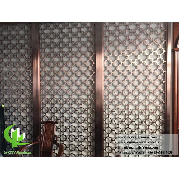 Quality Laser Cutting Metal Cladding Panels Aluminum Screen for sale