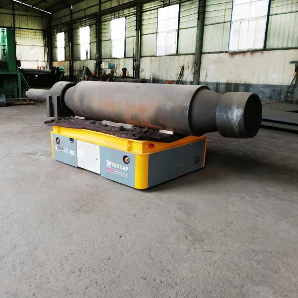 Quality Plant Steel Electric Transfer Cart , 10 Tons Heavy Duty Transport Trolley for sale