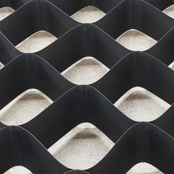 Quality High Density Polyethylene Textured Honeycomb Geocell 445mm For Slope Stabilization for sale