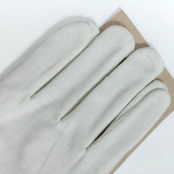 Quality 100% Cotton White Work Gloves Sweat Absorbing Individually Wrapped for sale