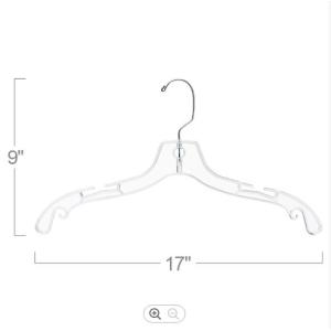 Quality PS Thick Plastic Hangers , Transparent Plastic Shirt Hangers for sale
