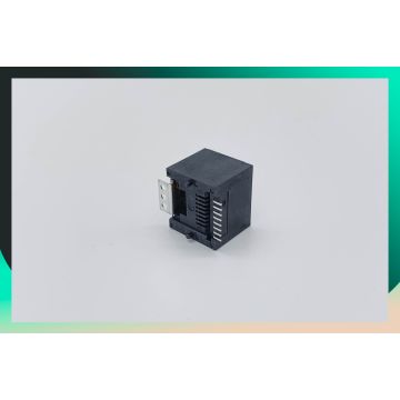 Quality Small RJ45 Modular Jack Vertical Shielded SMT With Solder Tab 8P8C Top Entry WR for sale