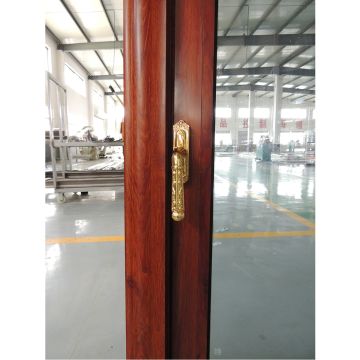 Quality Windproof Tilt And Turn UPVC Window Oak Finish for sale