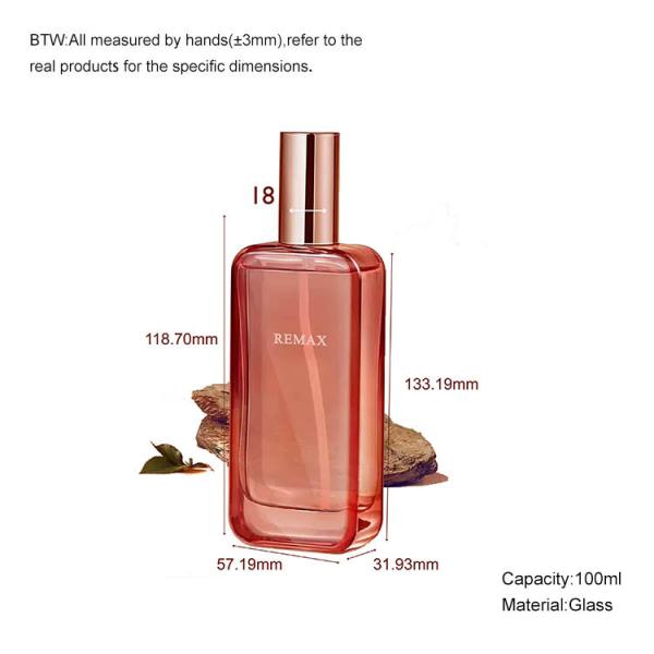 Quality Craftsmanship 100ml Pink Gradient Glass Oil Bottle For Cosmetic for sale