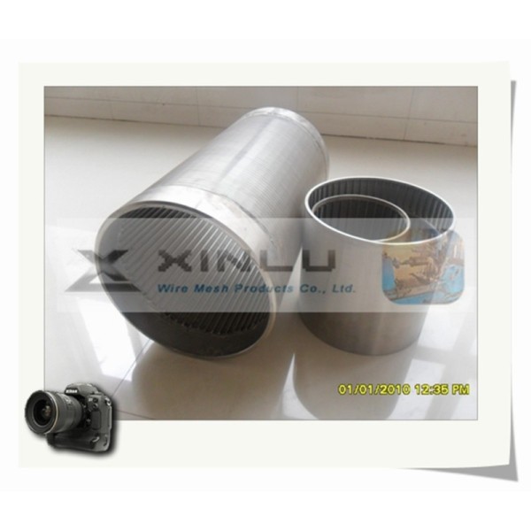 Quality 114mm Wedge Wire Screen Pipe All Welded 304 Stainless Steel Pipe Anti Corrosion for sale