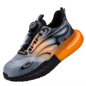 Quality Summer BOA Rotating Button Work Shoes with KPU Flying Knit and Kevlar Anti-stab for sale