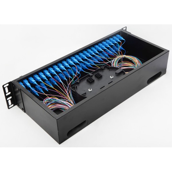 Quality Single Mode 1U Fiber Optic Patch Panel 19 Inch Rack Mounted Type 48 Port for sale