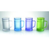 China 400ml Plastic beer mug/frosty mug/freezer mug factory