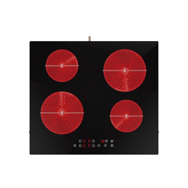 Quality Temperature Control 3 Zone Built In Ceramic Hob Cooktop Frameless for sale
