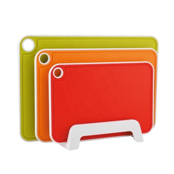 Quality Plastic Cutting Boards with Deep Juice Grooves Lava Orange Durable and for sale