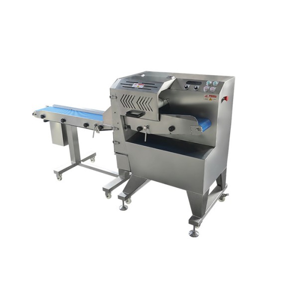 Quality Professional Cooked Meat Bacon Cutting Machine 500~800kg/h Capacity for sale