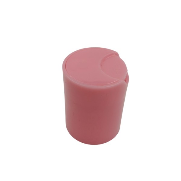 Quality Ribbed Closure Style Press Aluminum Top Bottle Plastic Sliver Disc Cap For Cosmetic for sale