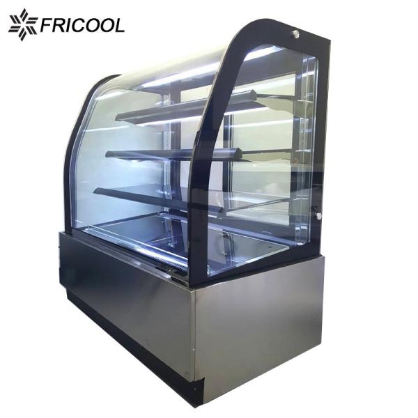 Quality Triple Glazed Refrigerated Pie Pastry Chiller Display Case 23 CU.FT for sale