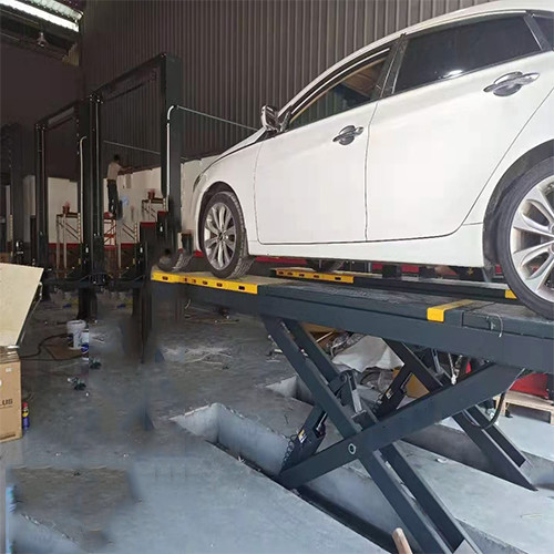Quality 4000kg Wheel alignment scissors lift with 4.5M platform with CE for sale