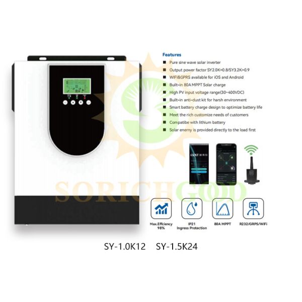 Quality 80A Hybrid Inverter For Grid Connected And Off Grid Solar Systems With MPPT Technology for sale